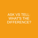 Ask Vs Tell: What's The Difference? » Differencess