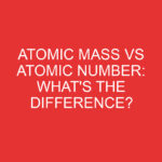 Atomic Mass Vs Atomic Number: What's The Difference? » Differencess