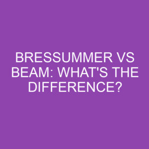 Bressummer Vs Beam: What's The Difference? » Differencess