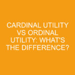 Cardinal Utility Vs Ordinal Utility: What's The Difference? » Differencess