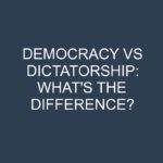 Democracy Vs Dictatorship: What's The Difference? » Differencess