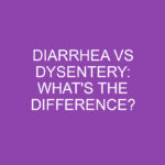 Diarrhea Vs Dysentery: What's The Difference? » Differencess