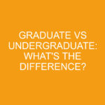 Graduate Vs Undergraduate: What's The Difference? » Differencess