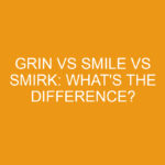 Grin Vs Smile Vs Smirk: What's The Difference? » Differencess