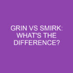 Grin Vs Smirk: What's The Difference? » Differencess