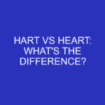 Hart Vs Heart: What's The Difference? » Differencess