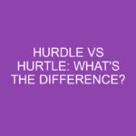Hurdle Vs Hurtle: What's The Difference? » Differencess