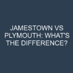 Jamestown Vs Plymouth: What's The Difference? » Differencess