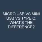 Micro Usb Vs Mini Usb Vs Type C: What's The Difference? » Differencess