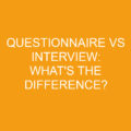 Questionnaire Vs Interview: What's The Difference? » Differencess