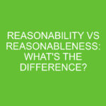 Reasonability Vs Reasonableness: What's The Difference? » Differencess
