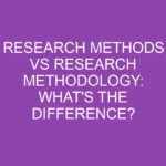 Research Methods Vs Research Methodology: What's The Difference ...