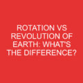 Rotation Vs Revolution Of Earth: What's The Difference? » Differencess