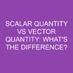 Scalar Quantity Vs Vector Quantity: What's The Difference? » Differencess