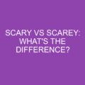 Scary Vs Scarey: What's The Difference? » Differencess