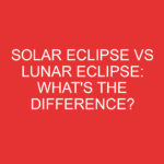 Solar Eclipse Vs Lunar Eclipse: What's The Difference? » Differencess