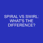 Spiral Vs Swirl: What's The Difference? » Differencess