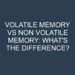Volatile Memory Vs Non Volatile Memory: What's The Difference ...