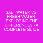 Salt Water Vs. Fresh Water: Exploring The Differences - A Complete ...