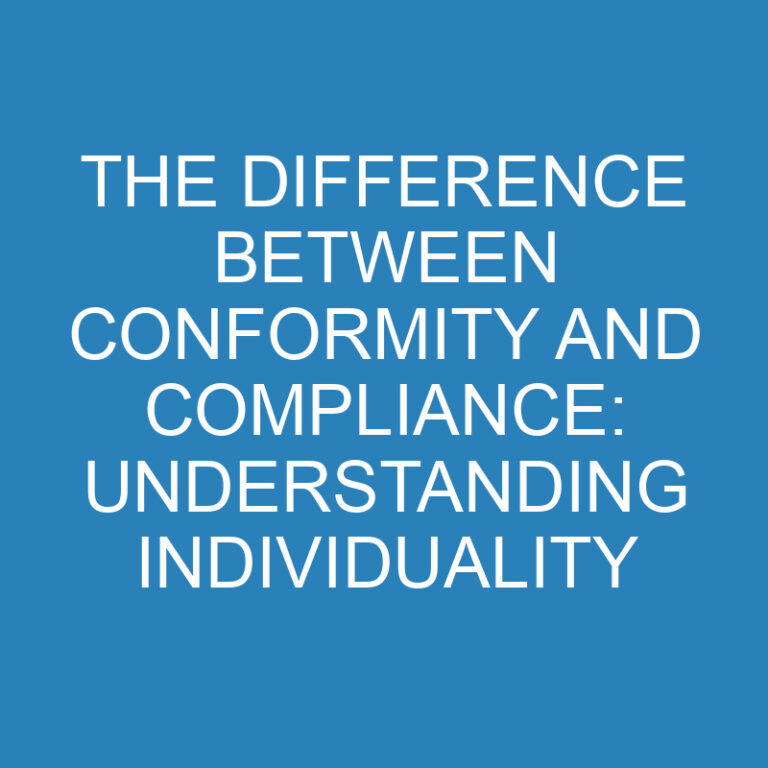 Conformity Vs Compliance: Understanding Individuality » Differencess