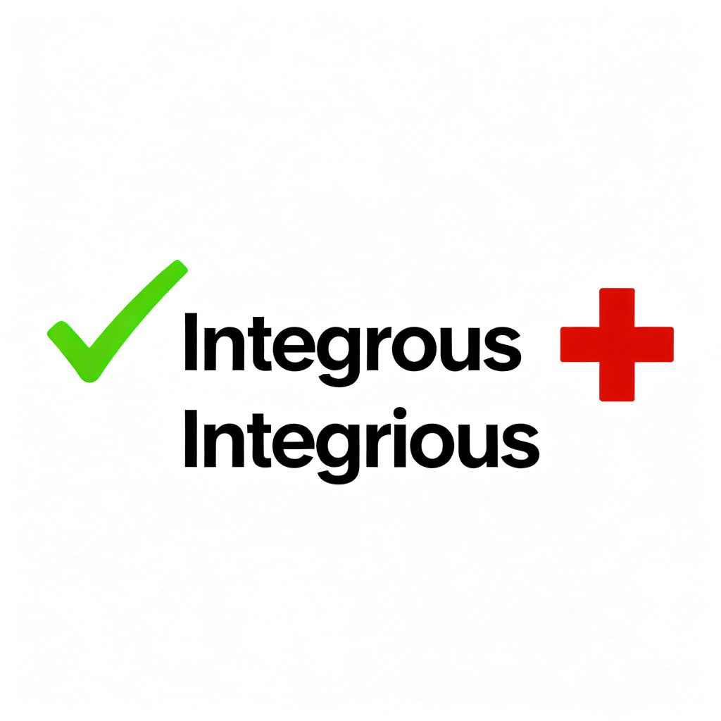 Integrous Vs Integrious: What's The Difference? » Differencess